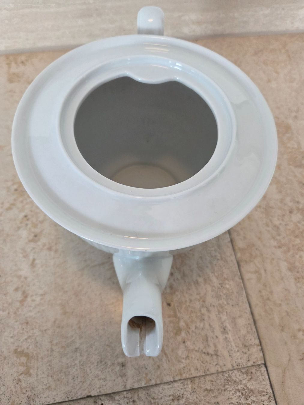 Royal Copenhagen Teekanne, Weiss Gerippt, Top Zustand! (Gebraucht) in ...