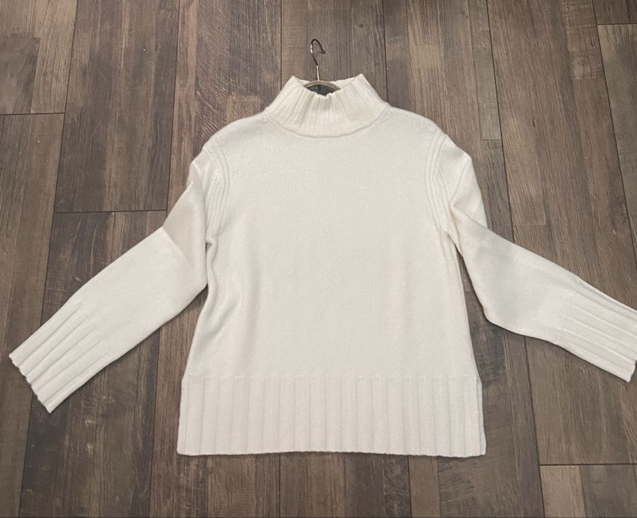J Crew Luxuspullover Kaschmir offwhite S neu (Neu (gemäss Beschreibung ...