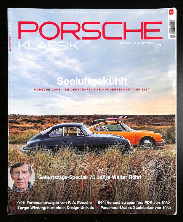 PORSCHE KLASSIK 1 2022 "75 Jahre Walter Röhrl, 911 Targa 944 | Kaufen ...
