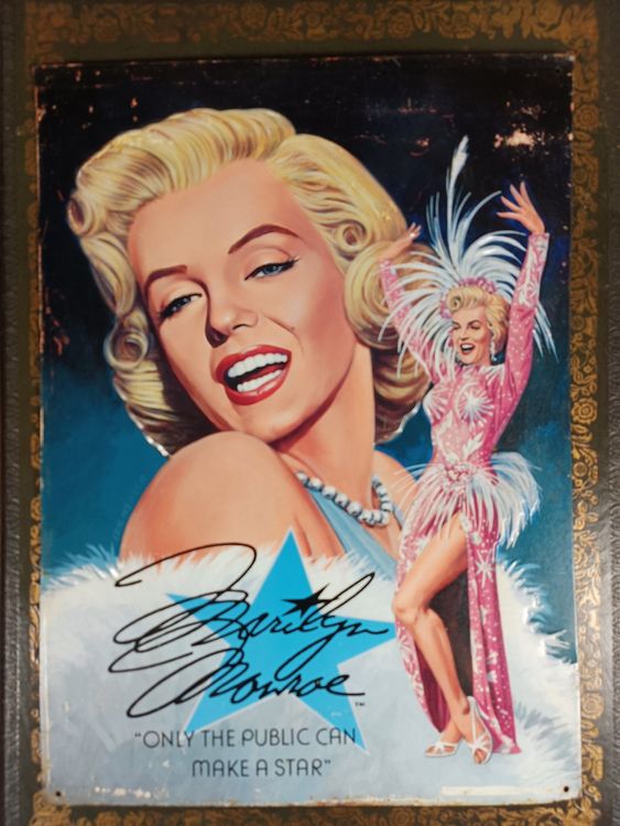 Marilyn Monroe Blechschild / Pin-up-Motiv "Only the public (Gebraucht ...
