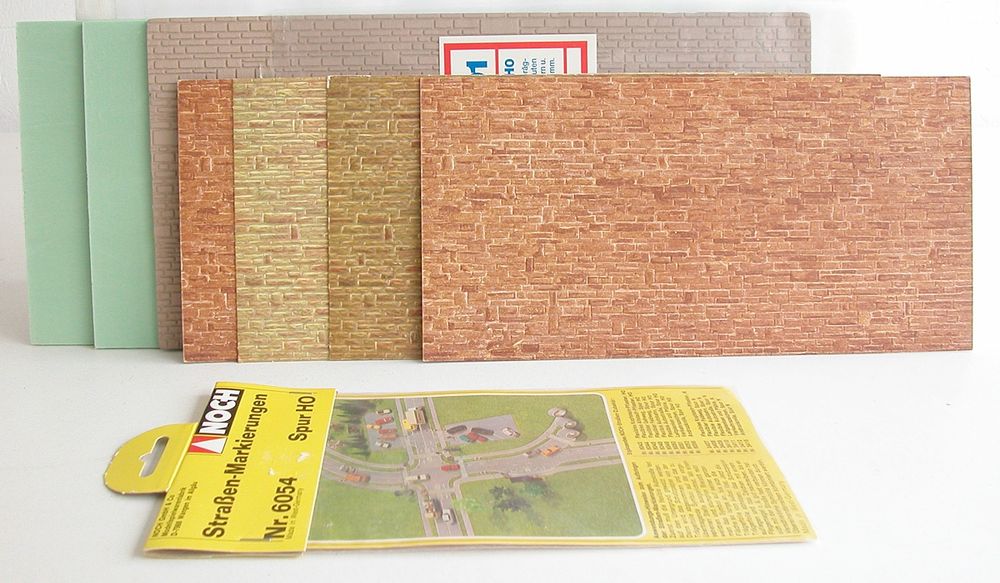 Faller / Heki Natursteinmauern / Noch Strassenmarkierung H0 (Gebraucht ...