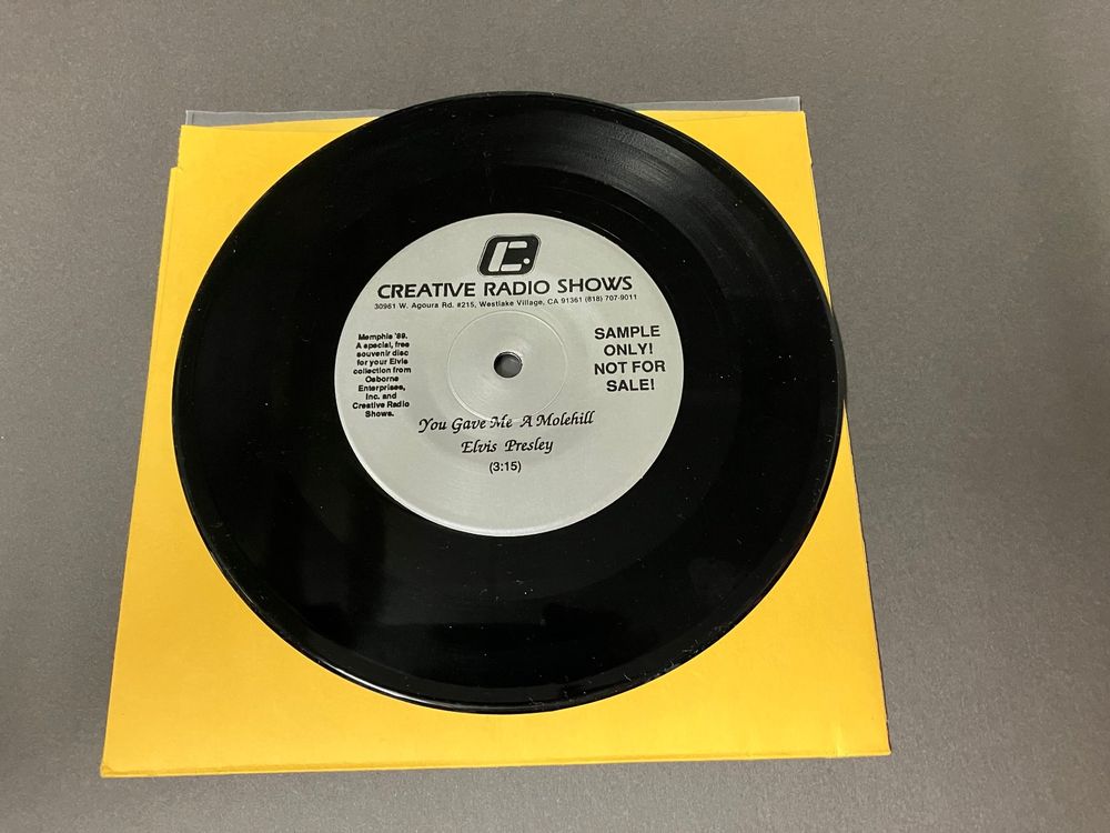 Elvis Presley / Single You Gave Me A Molehill / USA Demo (Gebraucht) in ...