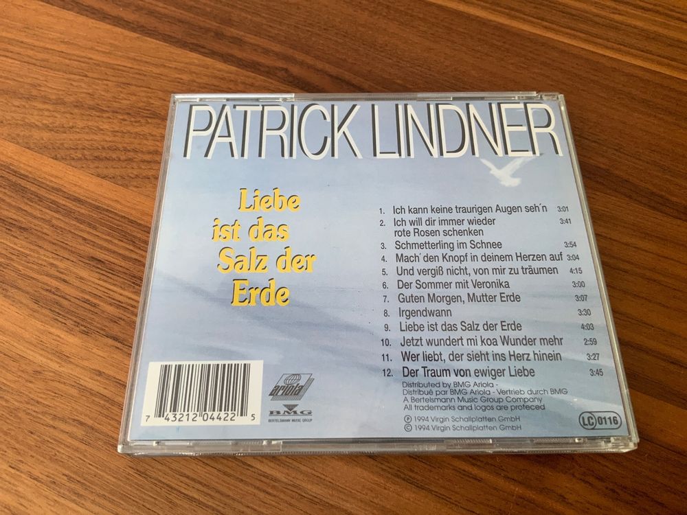 Patrick Lindner Liebe ist das Salz der Erde (Gebraucht) in Häusernmoos für CHF 0.5 – mit ...