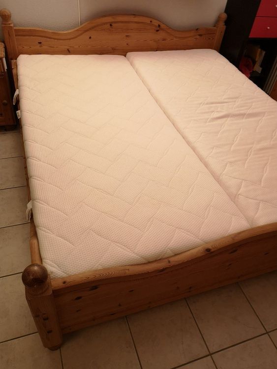 Doppelbett inkl. Matratzen und Rost (Gebraucht) in Feuerthalen für CHF ...