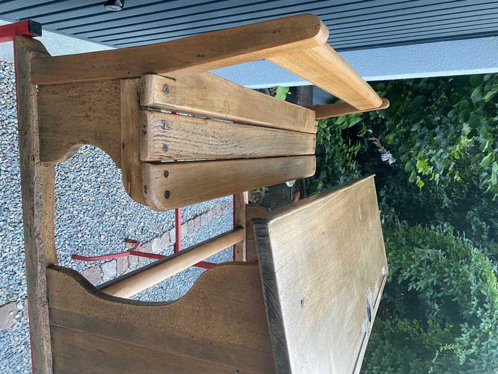 Ancien banc d’école bois 57x100x70cm (Gebraucht) in Lajoux JU für CHF 140 – nur Abholung auf ...