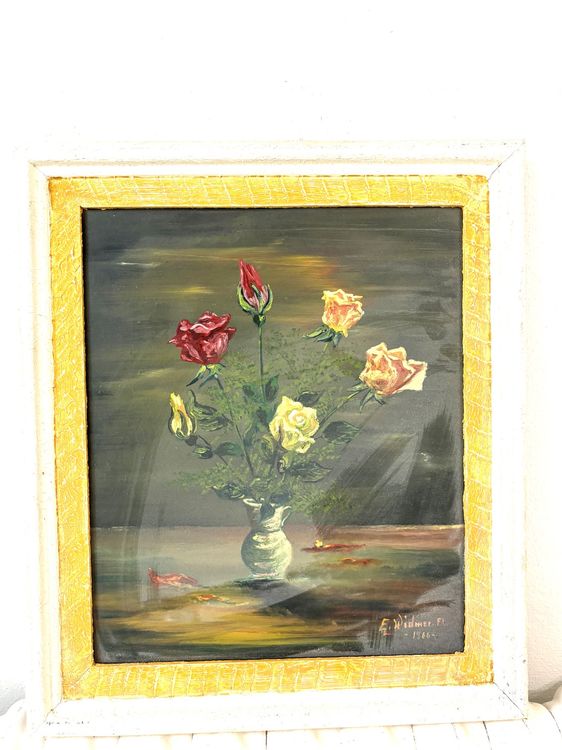 Lieben Rosen Pracht Oel Bild Sig. F.W. WIDMER (Gebraucht) in Zürich für CHF 10 – nur Abholung ...