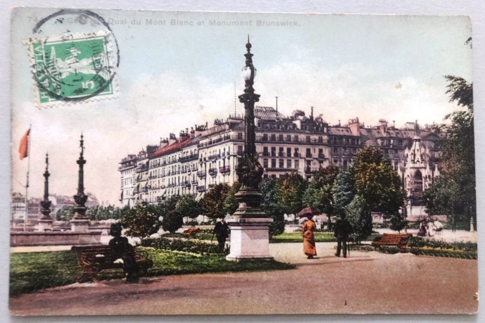 Genève - Quai du Mont Blanc et Monument Brunswick | Kaufen auf Ricardo