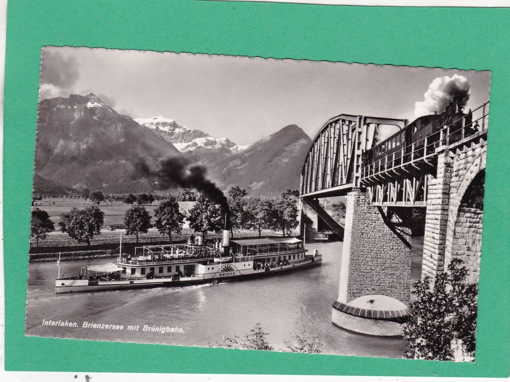 Interlaken Brienzersee mit Brünigbahn Schiff " Brienz " | Kaufen auf Ricardo