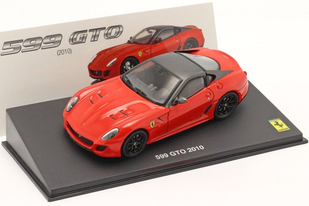 Ferrari 599 GTO 2010-2013 rot / schwarz 1:43 von Altaya/IXO (Neu und ...