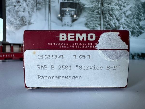 Bemo H0m; 3294 101 RhB B 2501 B-E Panoramawagen | Kaufen auf Ricardo