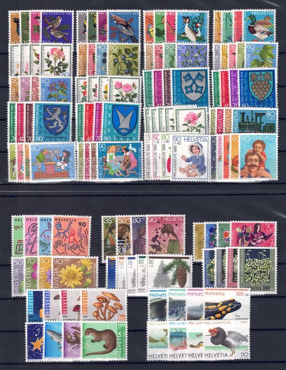 Postfrische Sammlung Pro Juventute 1968-1997 ** >ab Fr.1.--