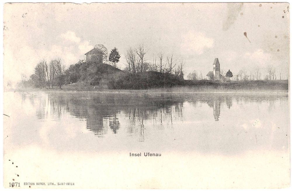 Insel UFENAU (mit KIRCHE) ca. 1915 (ZH) (Gebraucht) in Oberdorf BL für ...