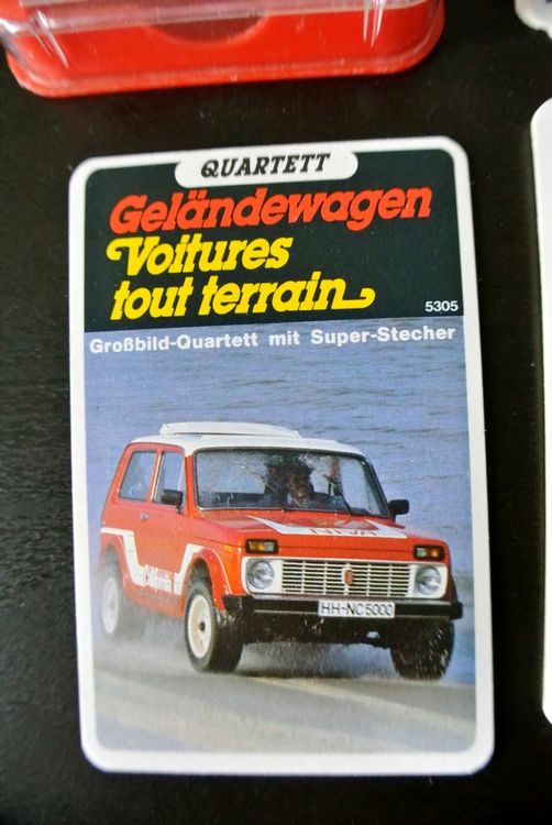 Quartett GELÄNDEWAGEN Piatnik # 5305 von ca. 1985 *schön (Gebraucht) in ...
