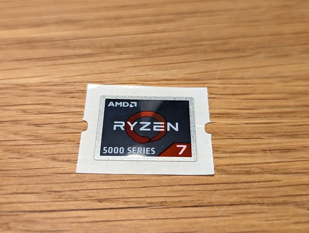 AMD Ryzen 5000 Series Sticker/Aufkleber (Neu (gemäss Beschreibung)) in ...