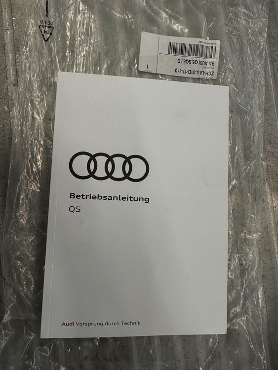 Audi Q5 Betriebsanleitung | Kaufen auf Ricardo