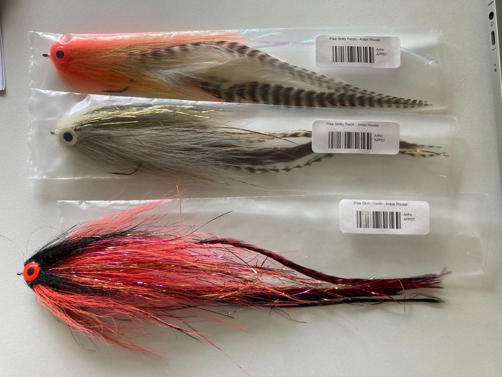 Hecht Köder: 3 x Streamer Pike Shitty Perch - Anton Pousar (Gebraucht) in Rotkreuz für CHF 11 ...