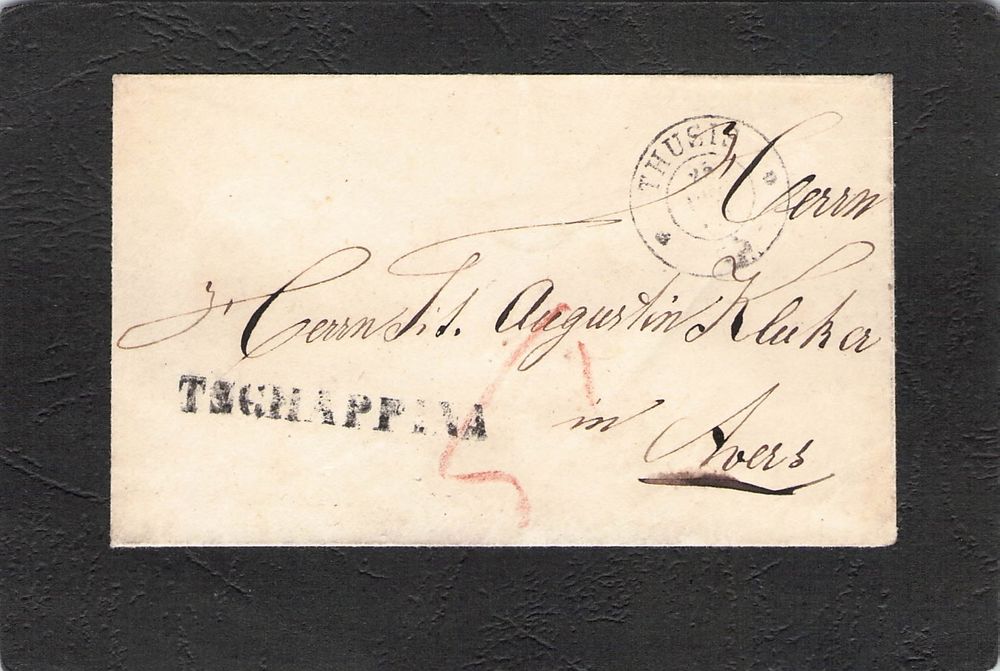 Siegelbriefchen mit Stabstempel Tschappina GR nach Avers (Gebraucht) in ...