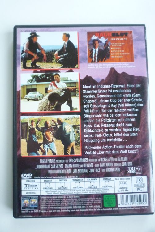 Halbblut Klassiker 1992 Val Kilmer, Graham Greene, Shepard | Kaufen auf ...