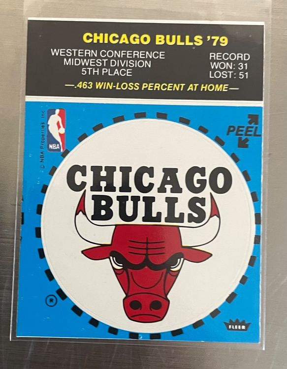 NBA Chicago Bulls Logo Sticker Card (Neu (gemäss Beschreibung)) in ...