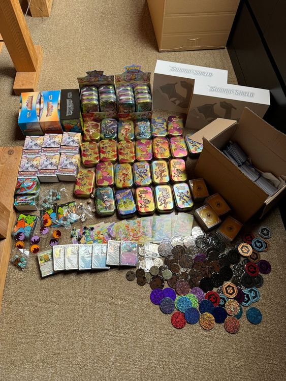 XXL Riesen Sammlung Bulk Tin UPC Coins Deck ab 1.- (Gebraucht) in ...