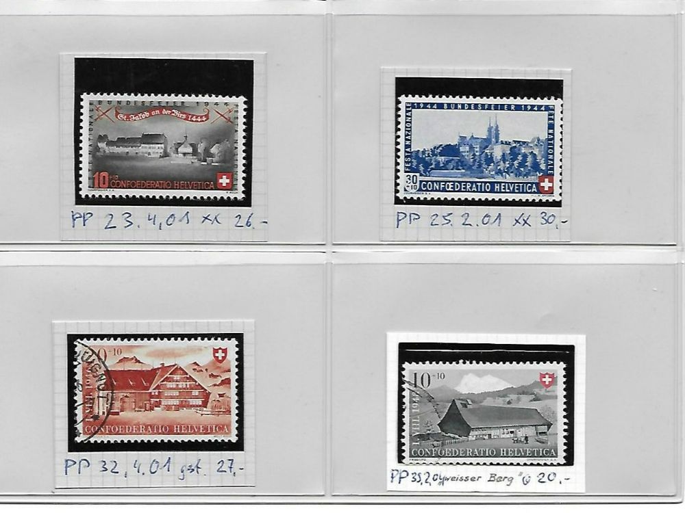 PP Abarten 1944 - 1948 ** oder gest. Kat: CHF 103.- | Kaufen auf Ricardo