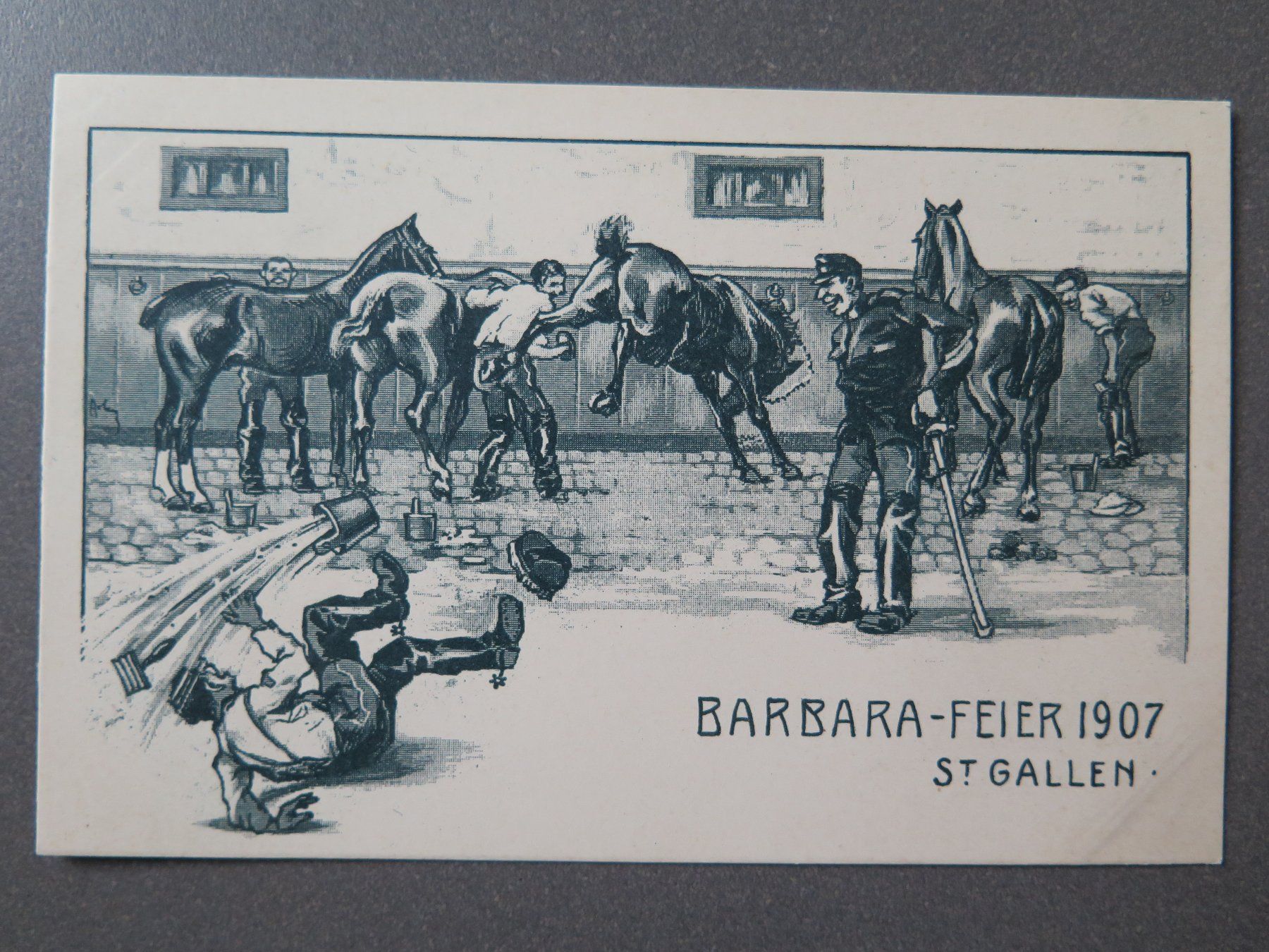 ST. GALLEN - BARBARA-FEIER 1907 (2) - KÜNSTLER-AK (Gebraucht) in ...