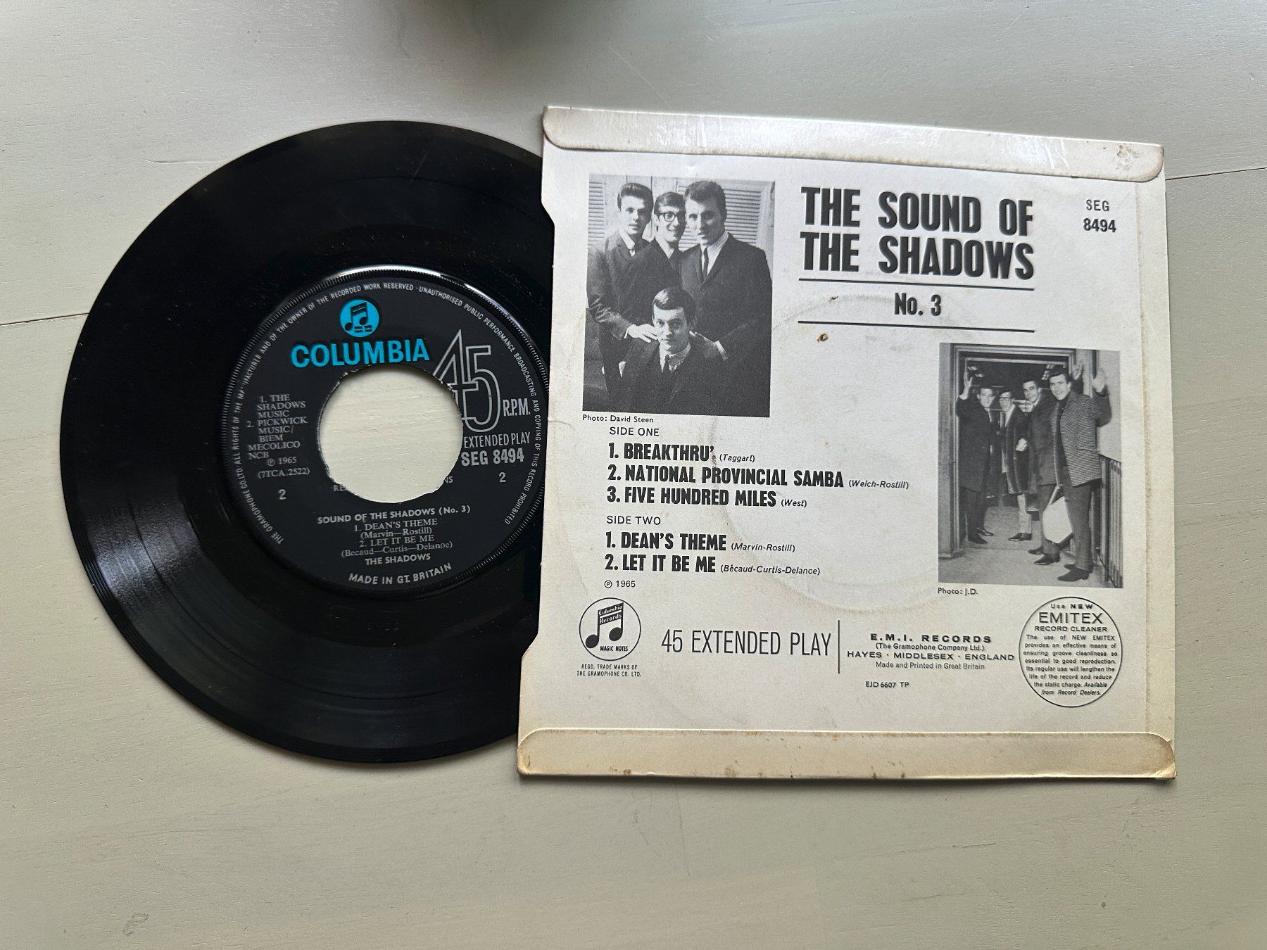 SHADOWS CLIFF RICHARD rare EP The sound of the Shado UK Kult (Gebraucht ...