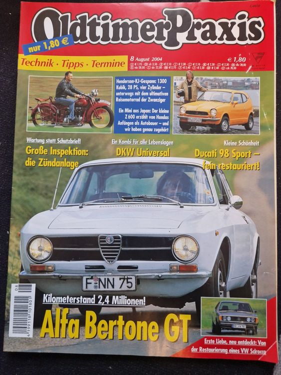 Alfa Bertone Vw Scirocco Honda Z600 Henderson KJ Ducat 98 S (Gebraucht ...