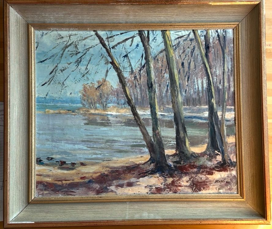 Walter Mafli (1915-2017) Gemälde / Lac de Neuchâtel | Kaufen auf Ricardo