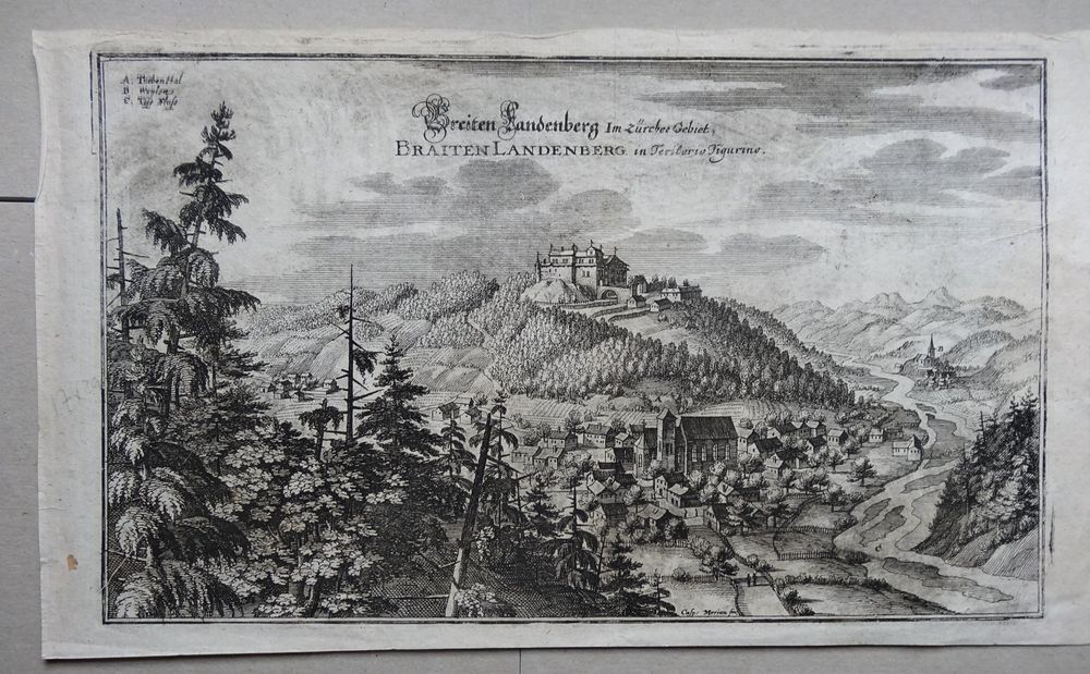 Zürich Bauma Landenberg Kupferstich Merian SEHR RAR | Kaufen auf Ricardo