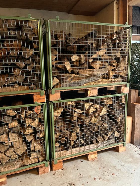 Wunderschone Gitterboxen Fur Brennholz Gebraucht Bilder