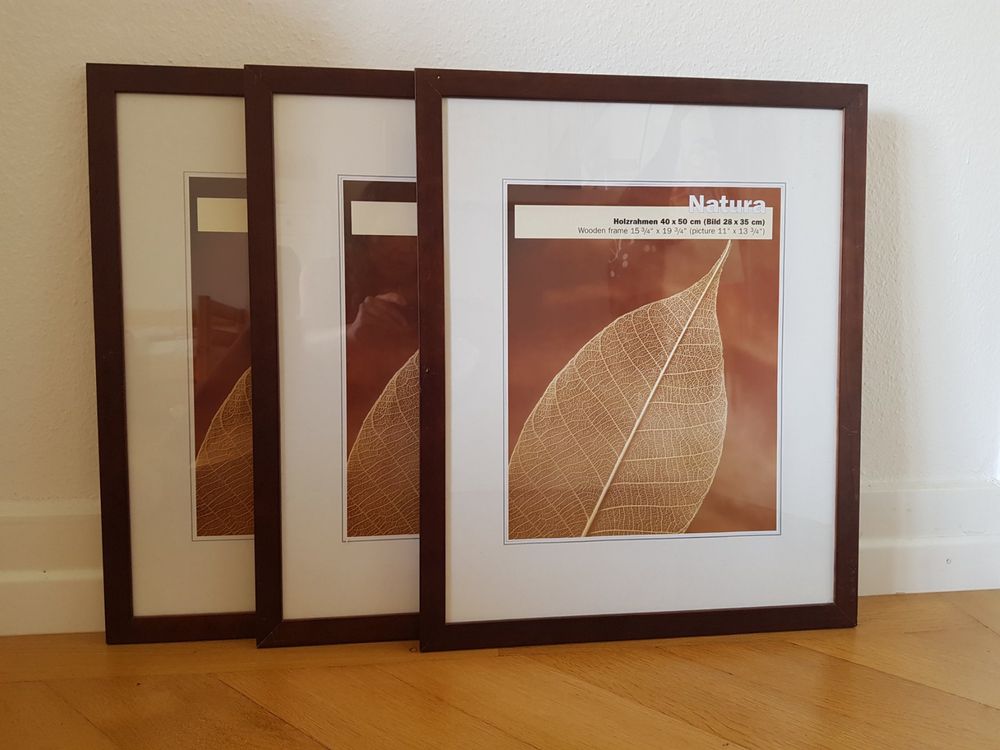 Drei Bilderrahmen aus Holz 40x50cm | Kaufen auf Ricardo