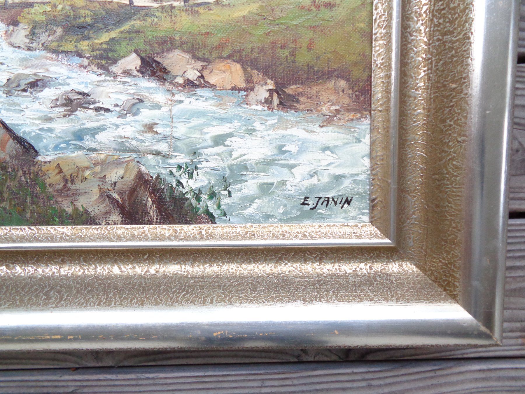 OELGEMÄLDE ENRICO JANIN ENGADIN NATIONALPARK GRAUBÜNDEN (Defekt) in ...