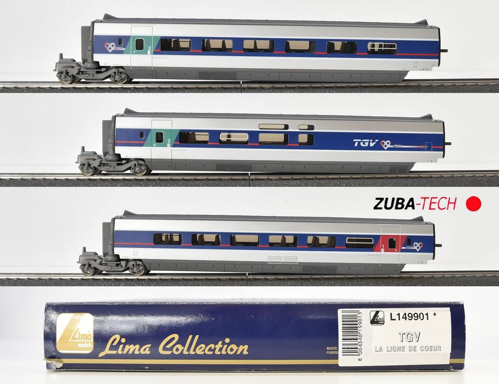 Lima L149901 Zusatzwagen-Set 3-tlg TGV SNCF H0 GS mit OVP | Kaufen auf Ricardo