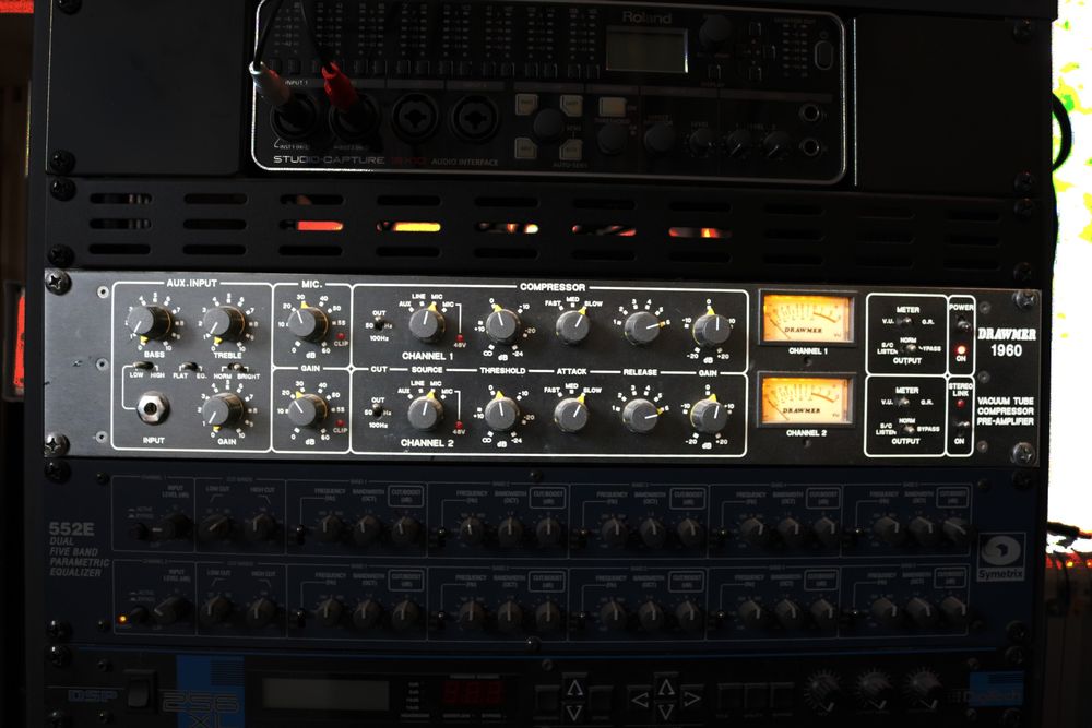 Drawmer 1960 Stereo Vacuum Tube Compressor Pre-Amplifier (Défectueux) à ...