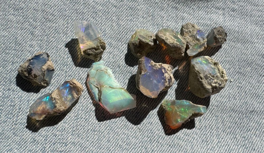 Opale aus Welo Mine Aethiopen - BEAUTY Splitter roh Opal (Neu und ...