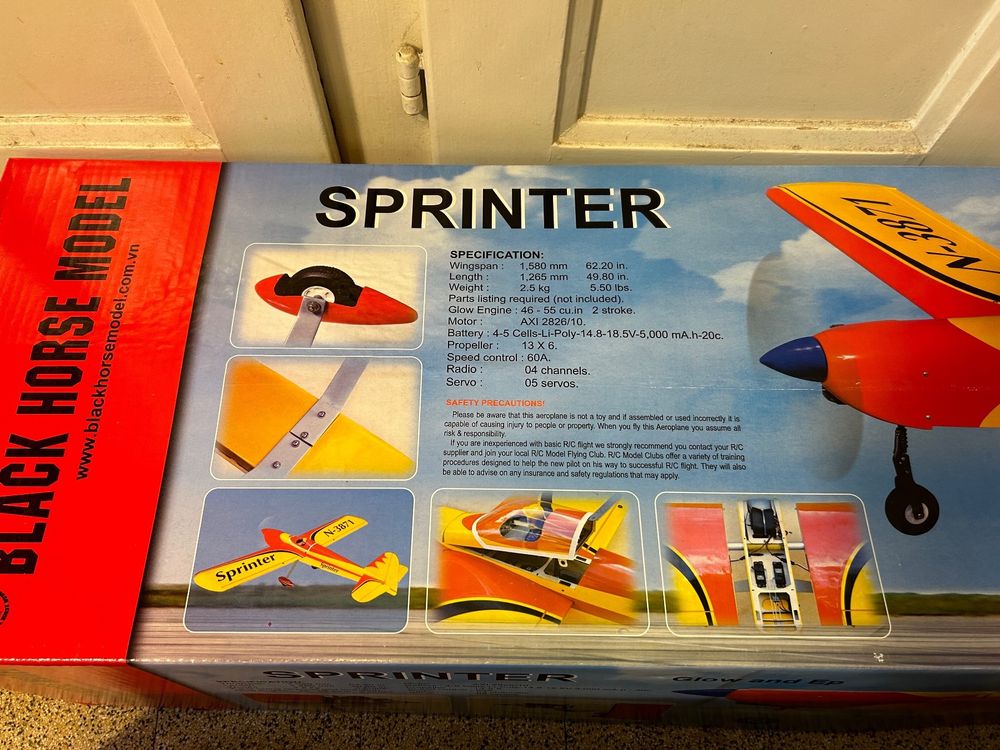 Avion RC Black Horse Model Sprinter (Gebraucht) in für CHF 89 – mit ...