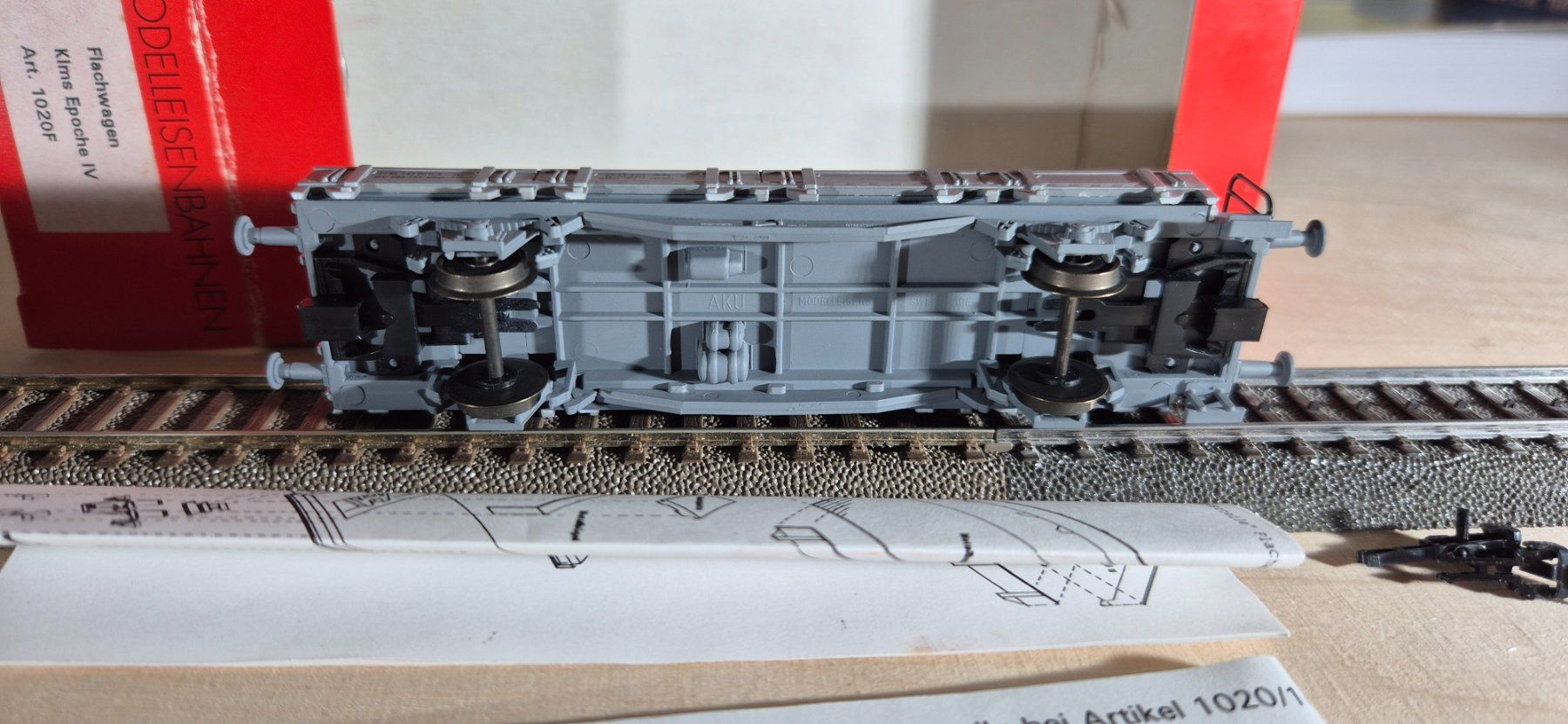 AKU 1020 - SBB-CFF Flachwagen Klms 21 85 343 0 011-4 / H0-DC (Gebraucht ...