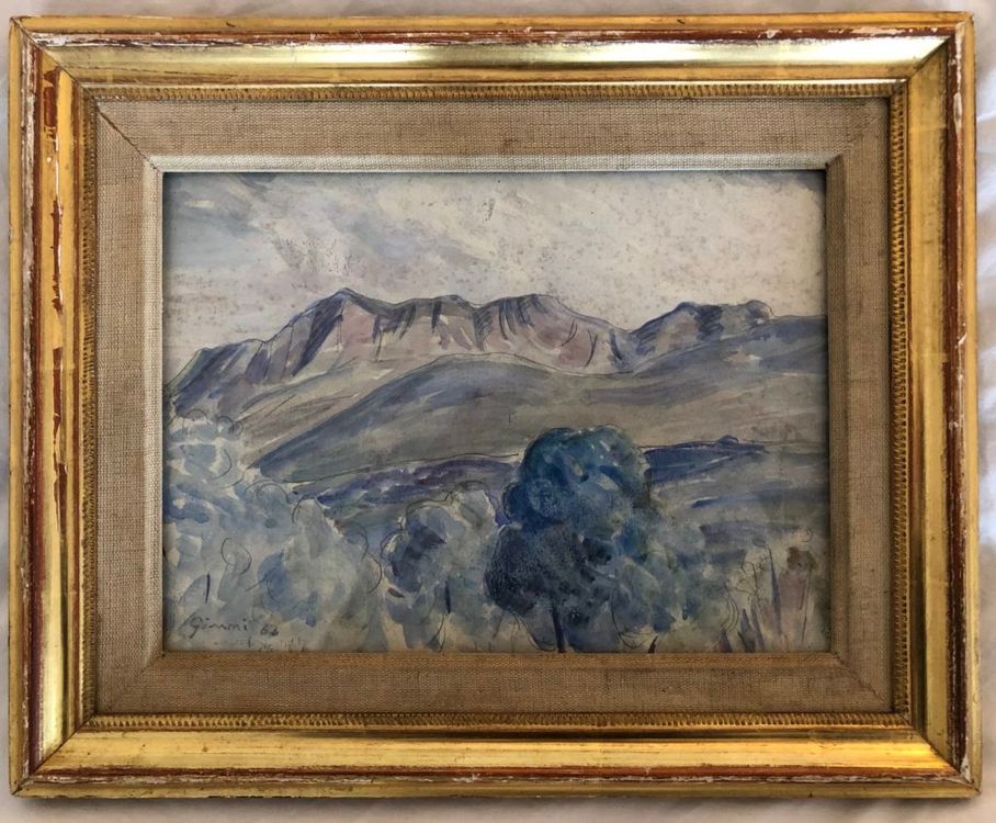 GIMMI, Wilhelm - Originales Aquarell von Wilhelm Gimmi (Gebraucht) in ...