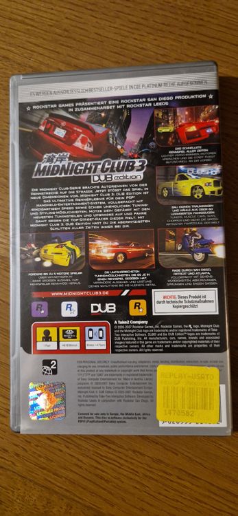 PSP Midnight Club 3 Dub edition (D'occasion) à Pratteln pour CHF 8.5 ...