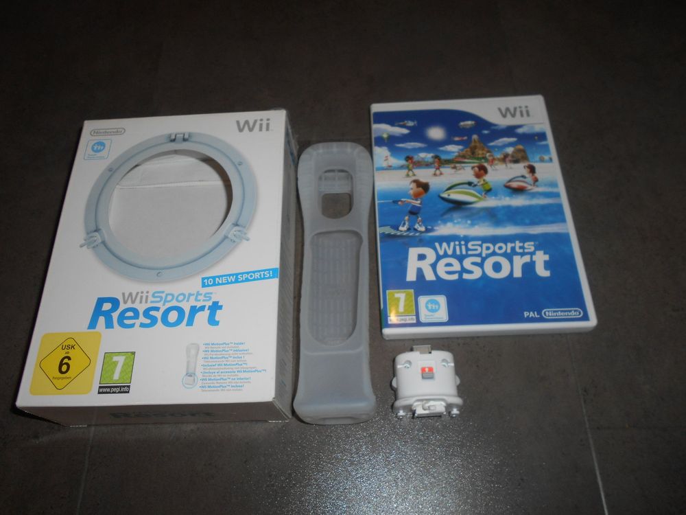 Wii Sports Resort OVP inkl. Motion Plus Adapter (Gebraucht) in ...