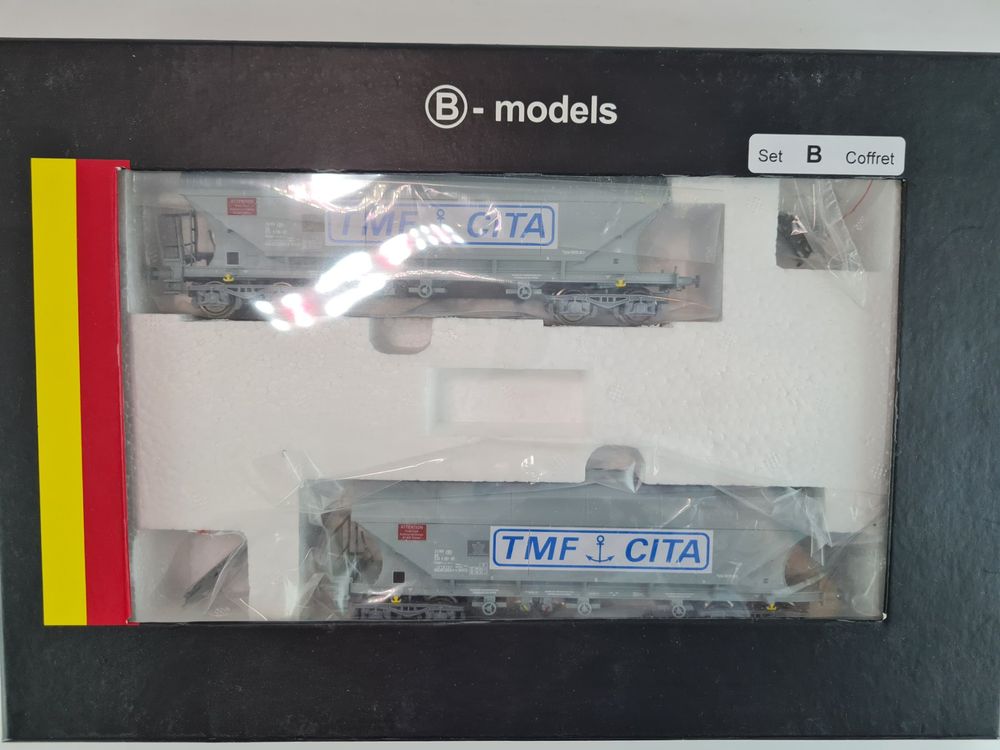 B-Models 45.303 Set 2 Getreidewagen TMF CITA SNCB H0 1:87 (Neu (gemäss ...