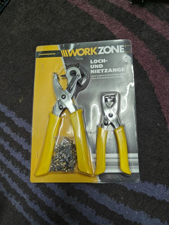 Loch und Nietzange Workzone set (Gebraucht) in Berg TG für CHF 2 – mit Lieferung auf Ricardo kaufen