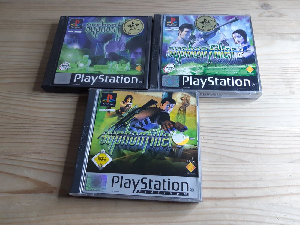 Syphon Filter Sammlung: 1 + 2 + 3 / 3 Syphonfilter PS1 Games | Kaufen ...