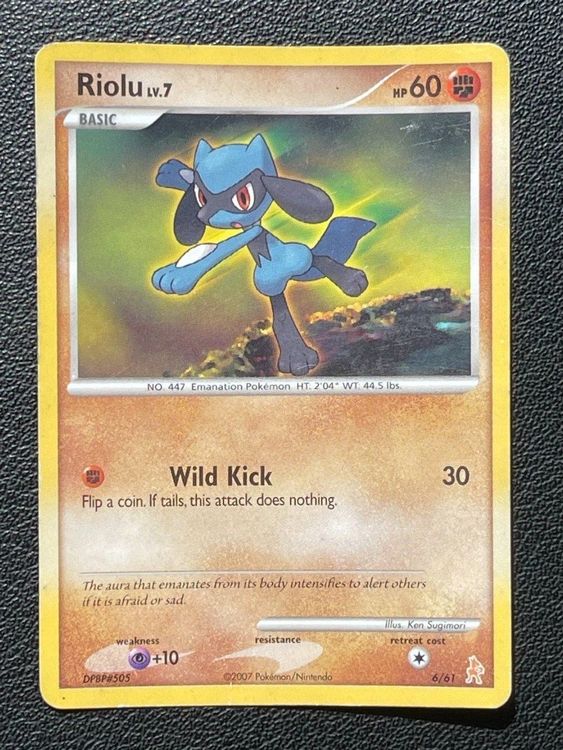 Riolu 6/61 Pokémon Lucario Trainer-Kit (Neu (gemäss Beschreibung)) in ...