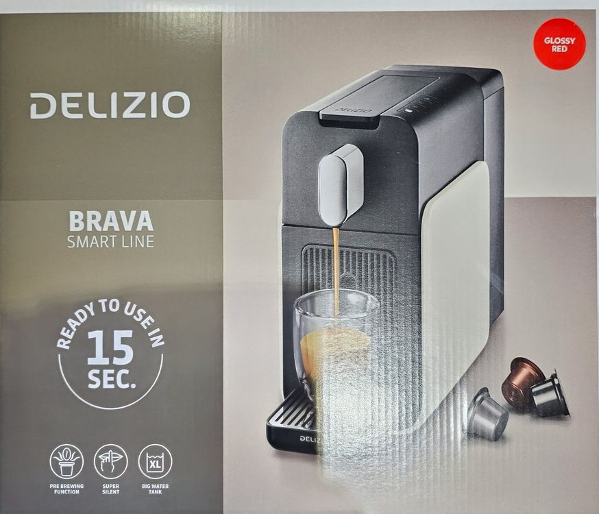 DELIZIO KAPSELMASCHINE BRAVA NEU !!! (Neu und originalverpackt) in ...