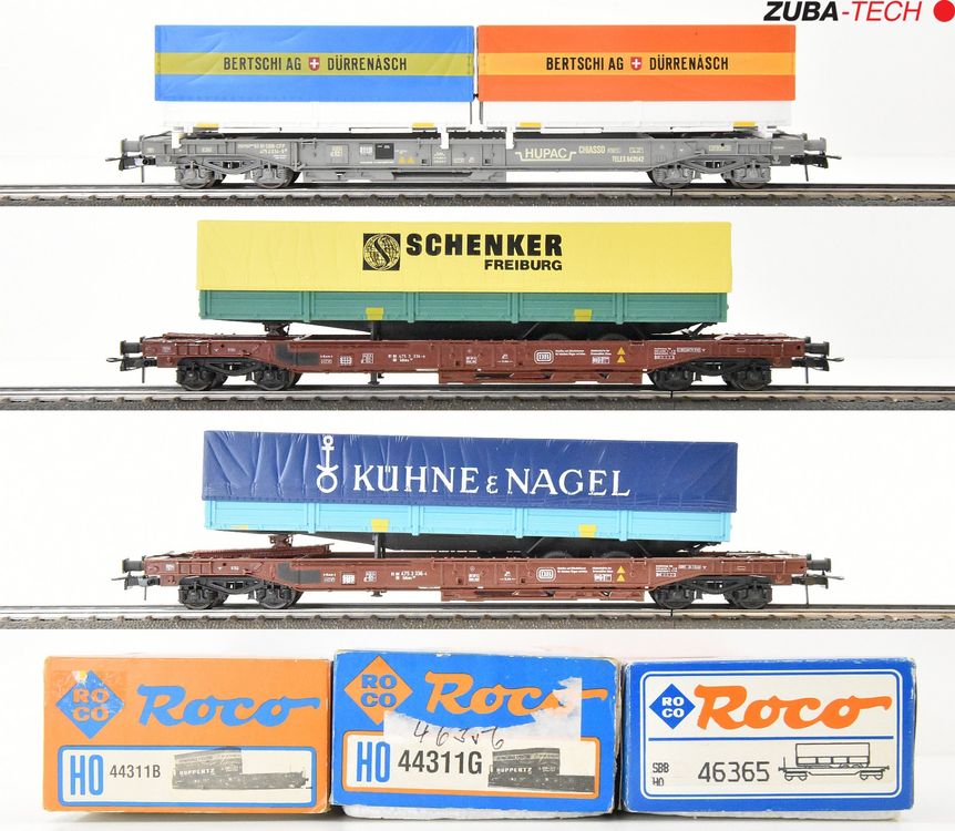 Roco 3x Taschenwagen der SBB/DB, H0 GS mit OVP (Gebraucht) in St. Gallen für CHF 45 – mit ...