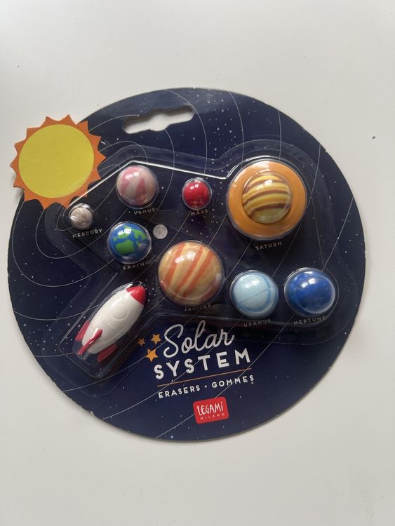 Legami Solar System Erasers, New in Package, Set of 9! | Kaufen auf Ricardo