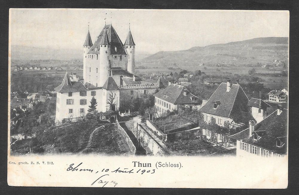 Thun Teilansicht mit Schloss (Gebraucht) in Olten für CHF 5 – mit Lieferung auf Ricardo kaufen