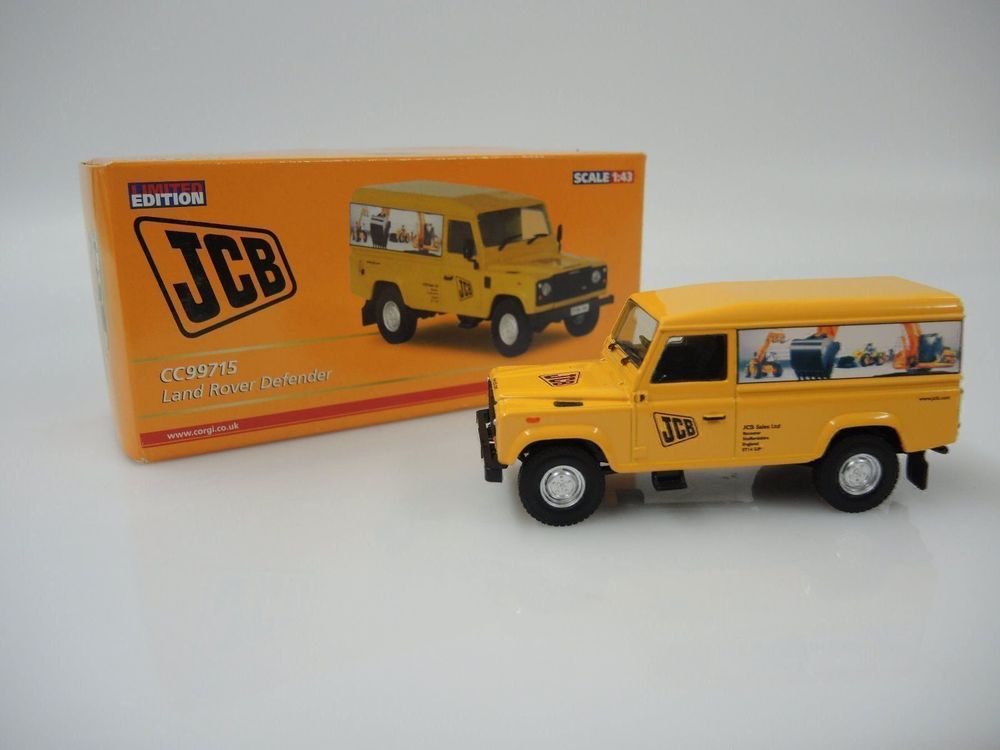 1:43 Corgi Land-Rover Defender JCB (Neu und originalverpackt) in ...